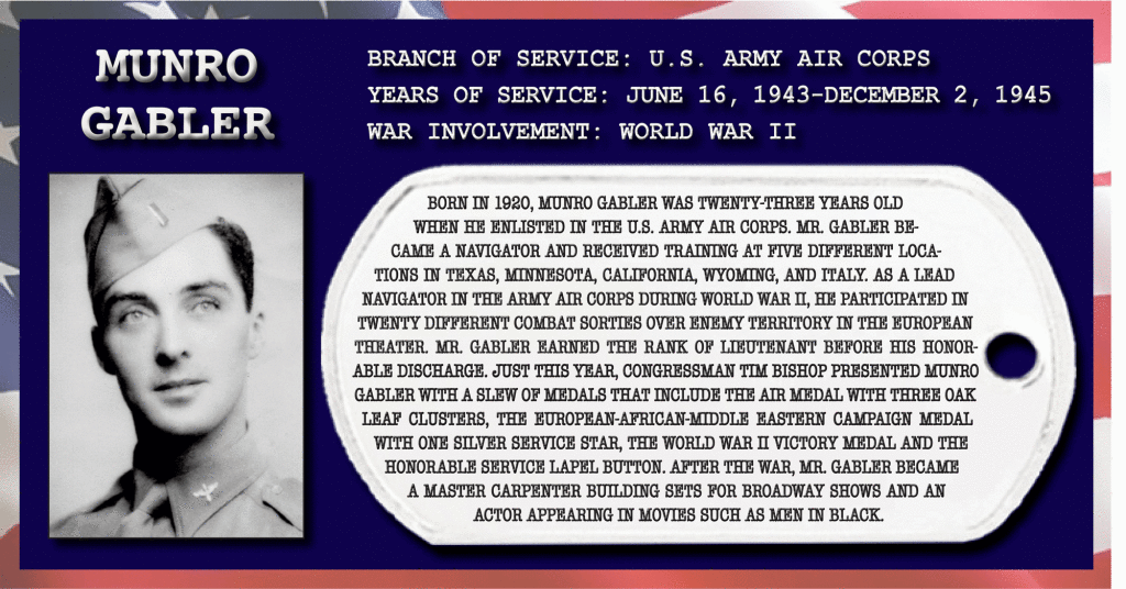 Munro Gabler - Port Jeff Library